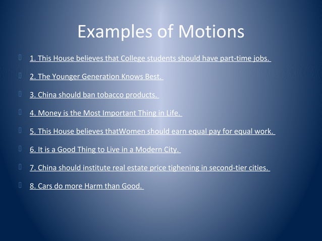 Introduction to BP debate | PPT