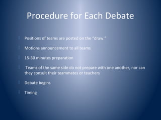 Introduction to BP debate | PPT