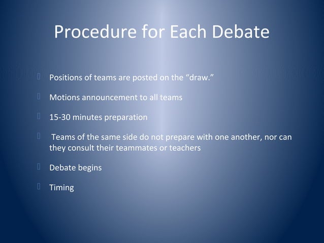 Introduction to BP debate | PPT