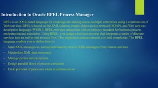 Introduction to bpel | PPTX