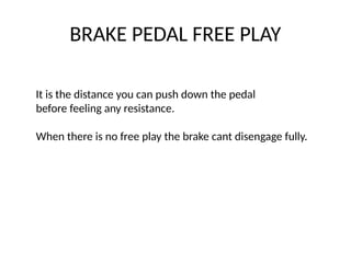 Braking system in automobile types and functions | PPTX