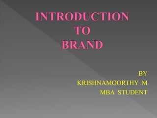 Introduction to Brand | PPTX