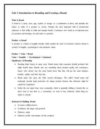 Introduction to branding | DOCX