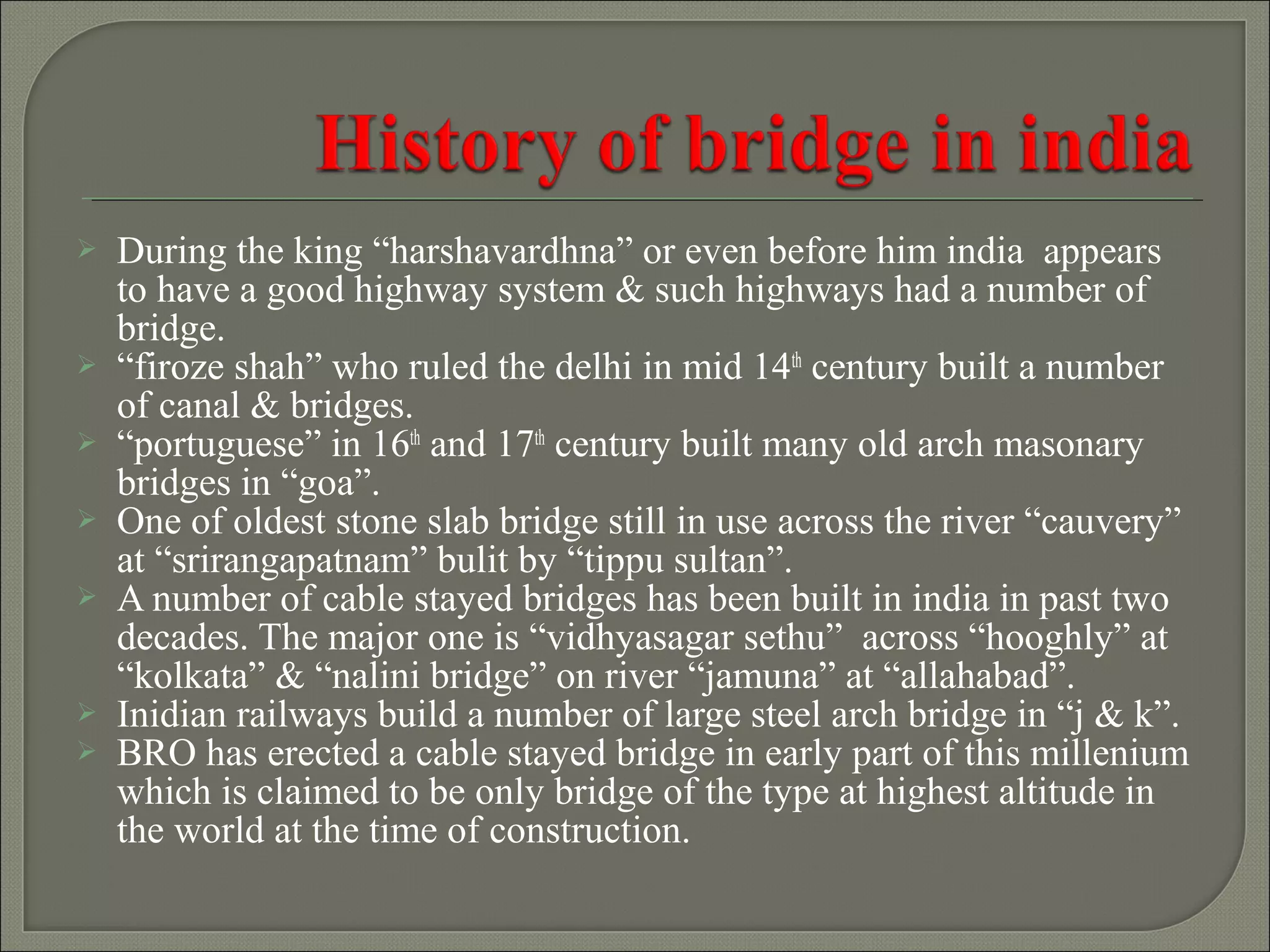 Introduction to bridges | PPT