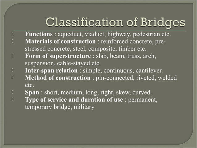 Introduction to bridges | PPT