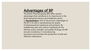 Introduction to British pharmacopeia.pptx