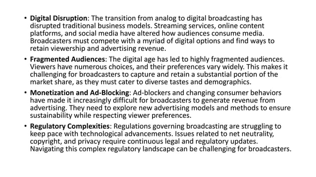INTRODUCTION TO BROADCAST MEDIA- TV & RADIO Slides.pptx | History | Genres