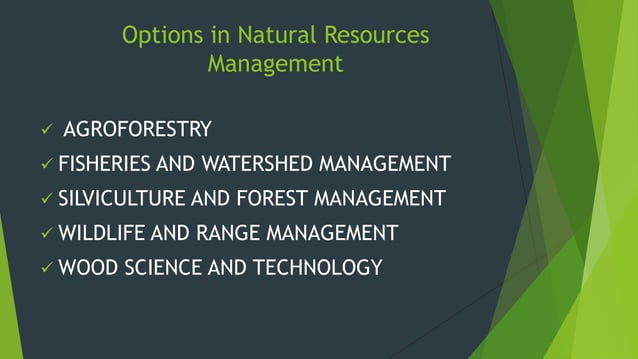 An Introduction to BSc. Natural Resource Management and BSc Aquaculture ...