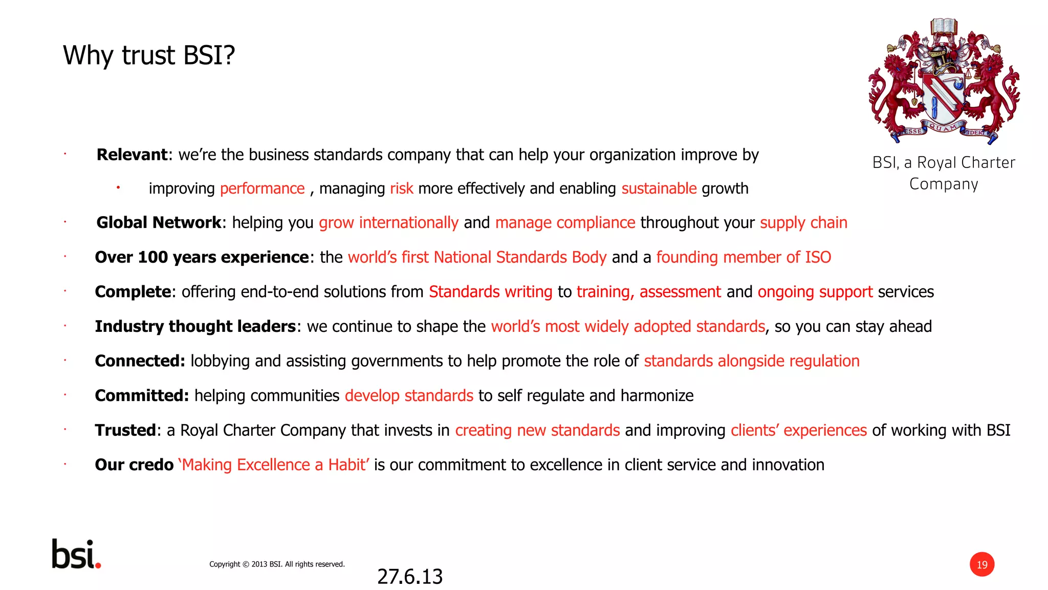 An introduction to BSI. | PDF