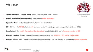 An introduction to BSI. | PDF