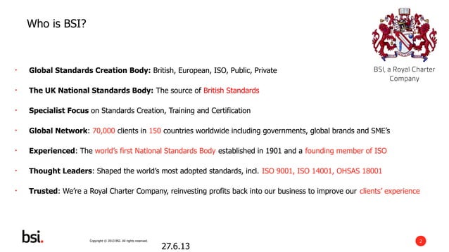 An introduction to BSI. | PPT