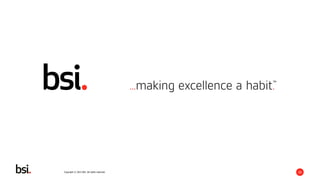 An introduction to BSI. | PDF