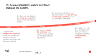 An introduction to BSI. | PDF