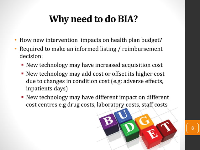 Introduction to budget impact analysis | PPTX | Healthcare Industry ...