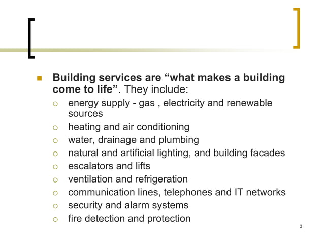 Introduction To Building Services | PDF | Power and Energy Industry ...