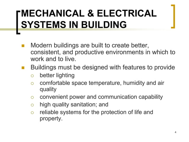 Introduction To Building Services | PDF | Power and Energy Industry ...