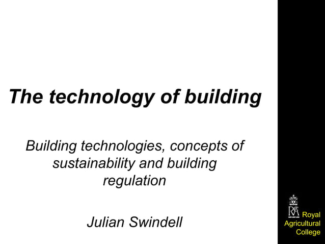 Introduction to building technology | PPTX