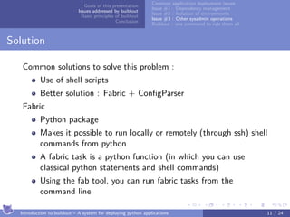 Introduction to buildout | PPT