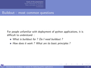 Introduction to buildout | PPT