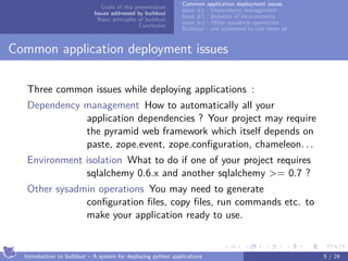 Introduction to buildout | PPT