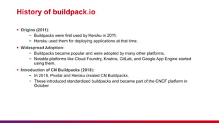 Introduction to Buildpacks.io Presentation | PPT