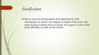 Introduction to burns | PPTX