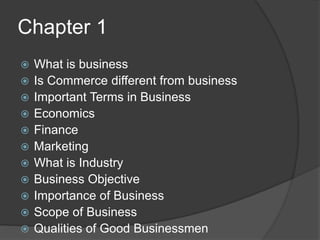 Introduction to business | PPTX