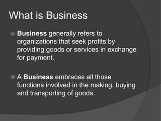 Introduction to business | PPTX