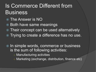 Introduction to business | PPTX