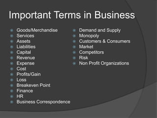 Introduction to business | PPTX