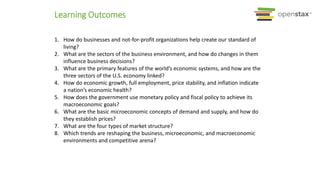 Chapter One Introduction to Business OpenStax | PPTX