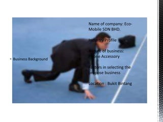 Introduction to business project 1 (presentation slide) | PPTX