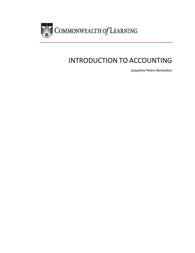 Introduction to Business Accounting | PDF