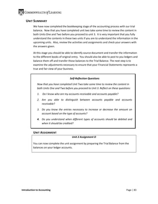 Introduction to Business Accounting | DOCX