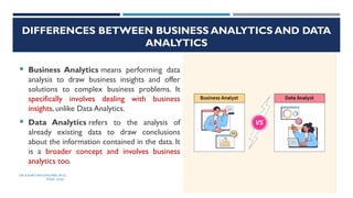 Introduction to Business Analytics and Tools | PPT