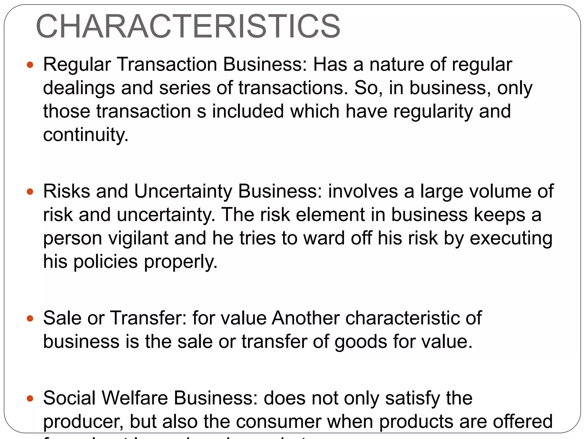 Introduction to business | PPTX