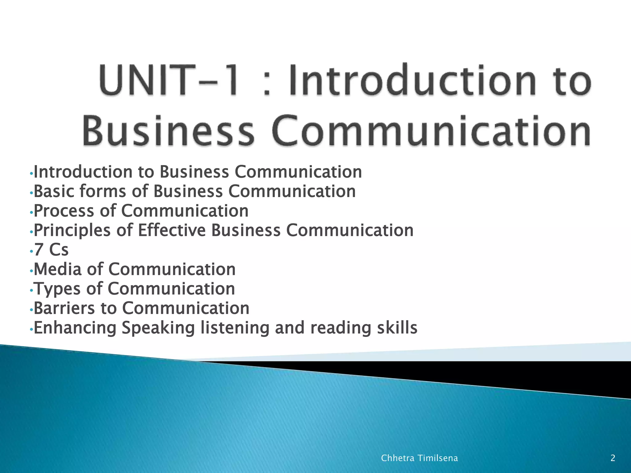 Introduction to business communication | PPTX