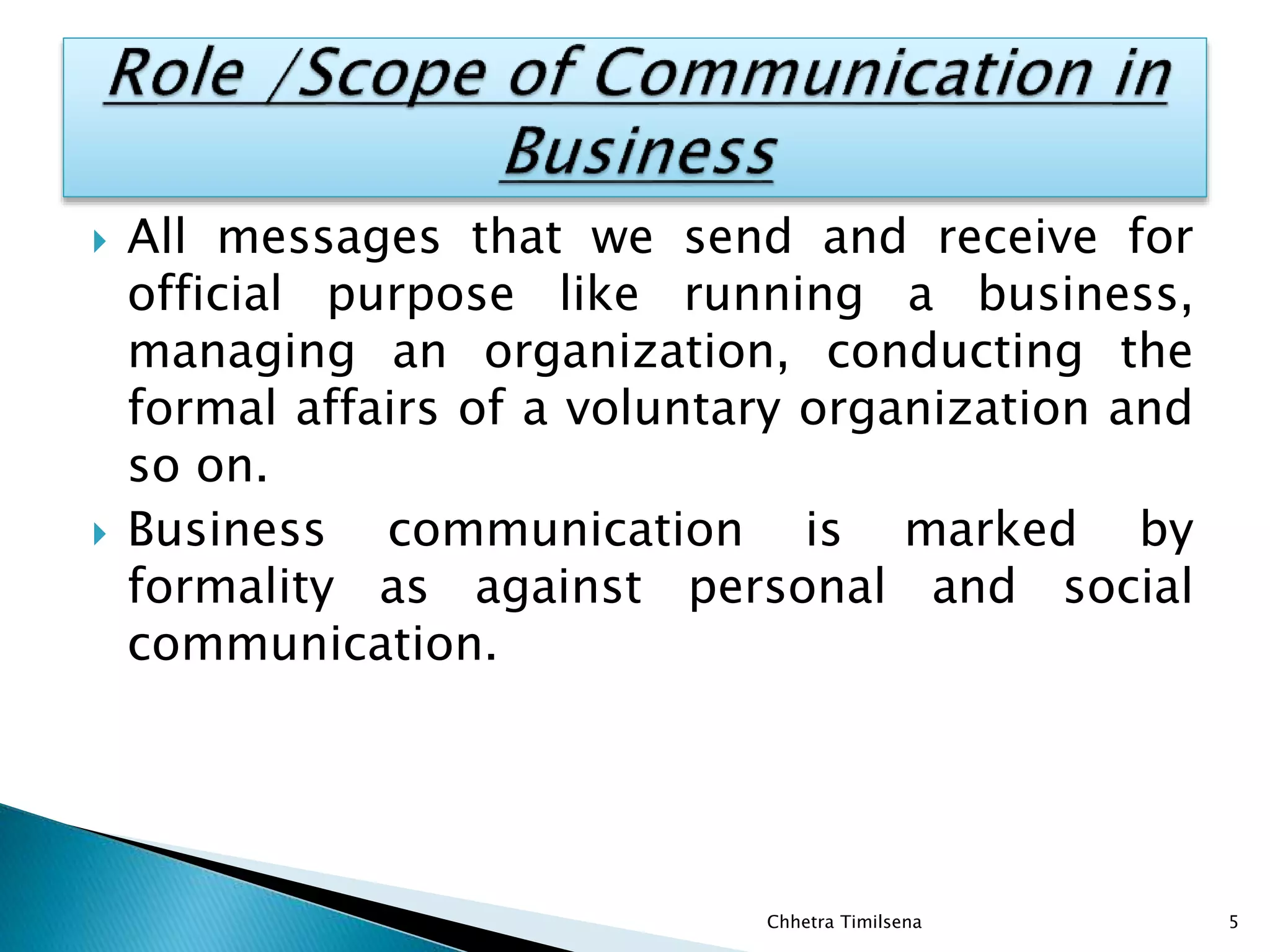 Introduction to business communication | PPTX