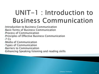 Introduction to business communication | PPTX