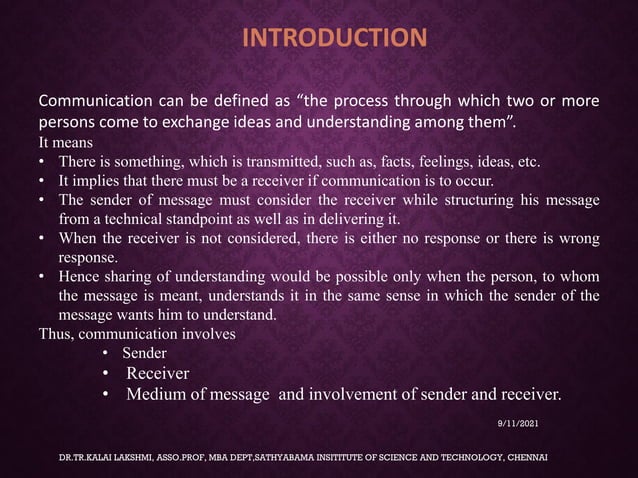 Introduction to business communication | PPT