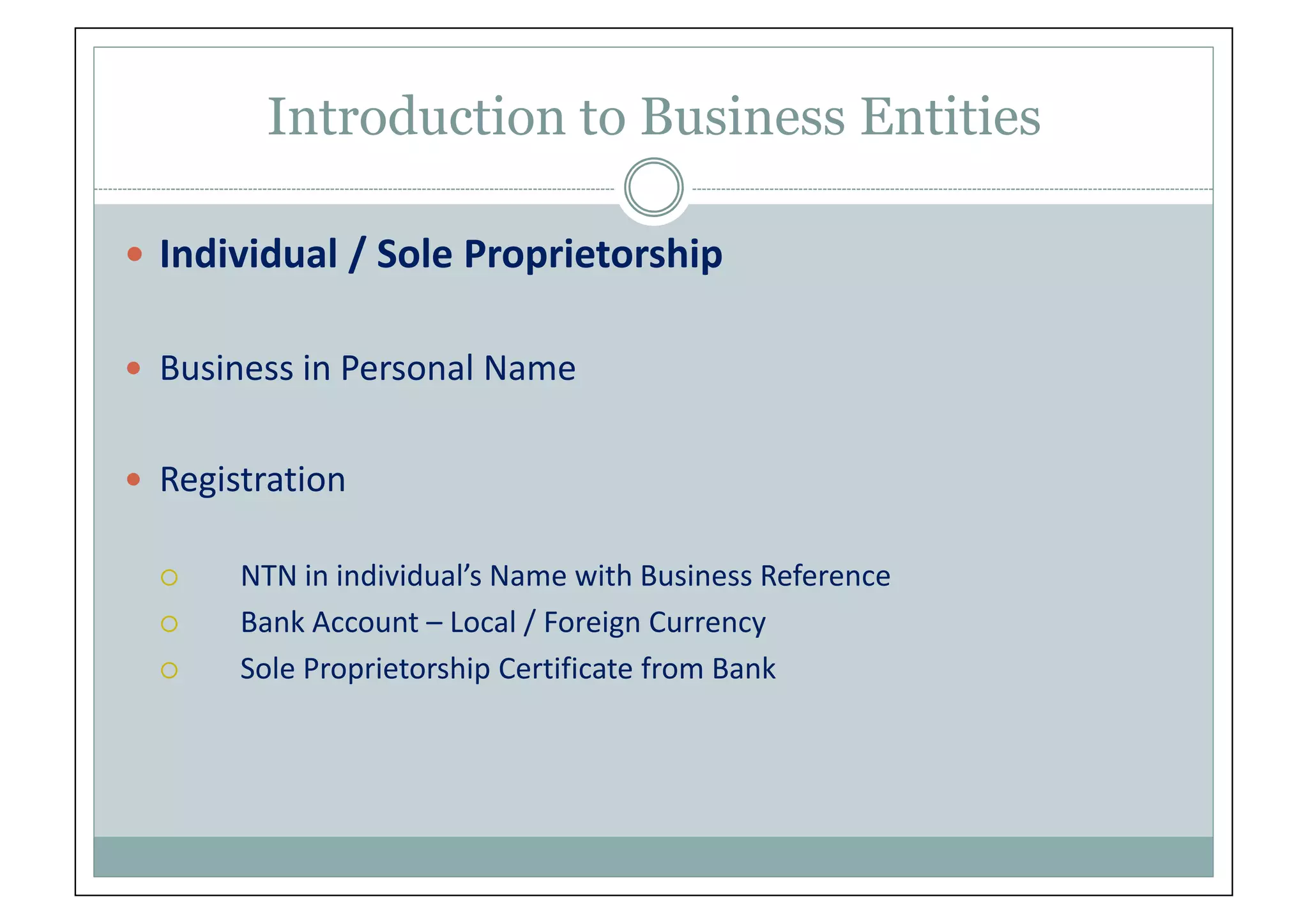 Introduction to Business Entities | PDF