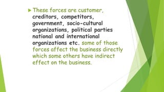 Introduction to business environment slides | PPTX