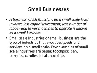 small business | PPTX | Small and Medium-sized Business | Business