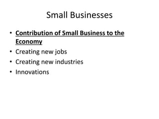 small business | PPTX | Small and Medium-sized Business | Business