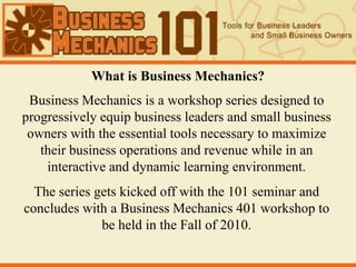 Introduction To Business Mechanics | PDF