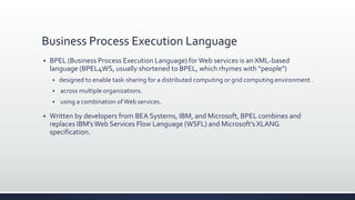 Introduction to business process execution language | PPT
