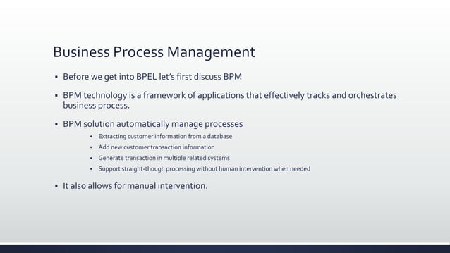 Introduction to business process execution language | PPT