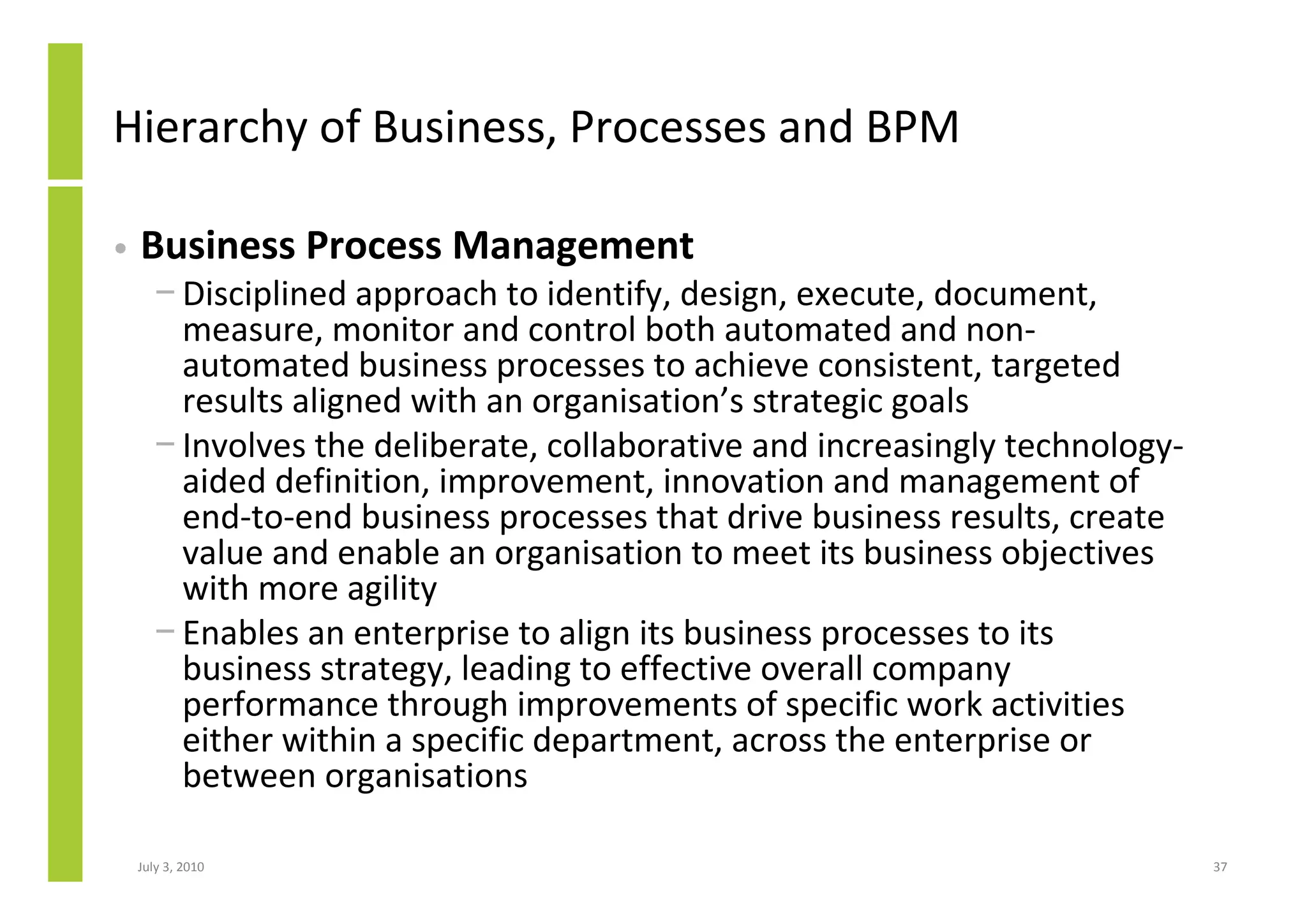 Introduction to Business Process Management | PDF