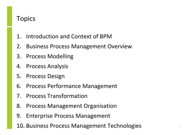 Introduction to Business Process Management | PDF