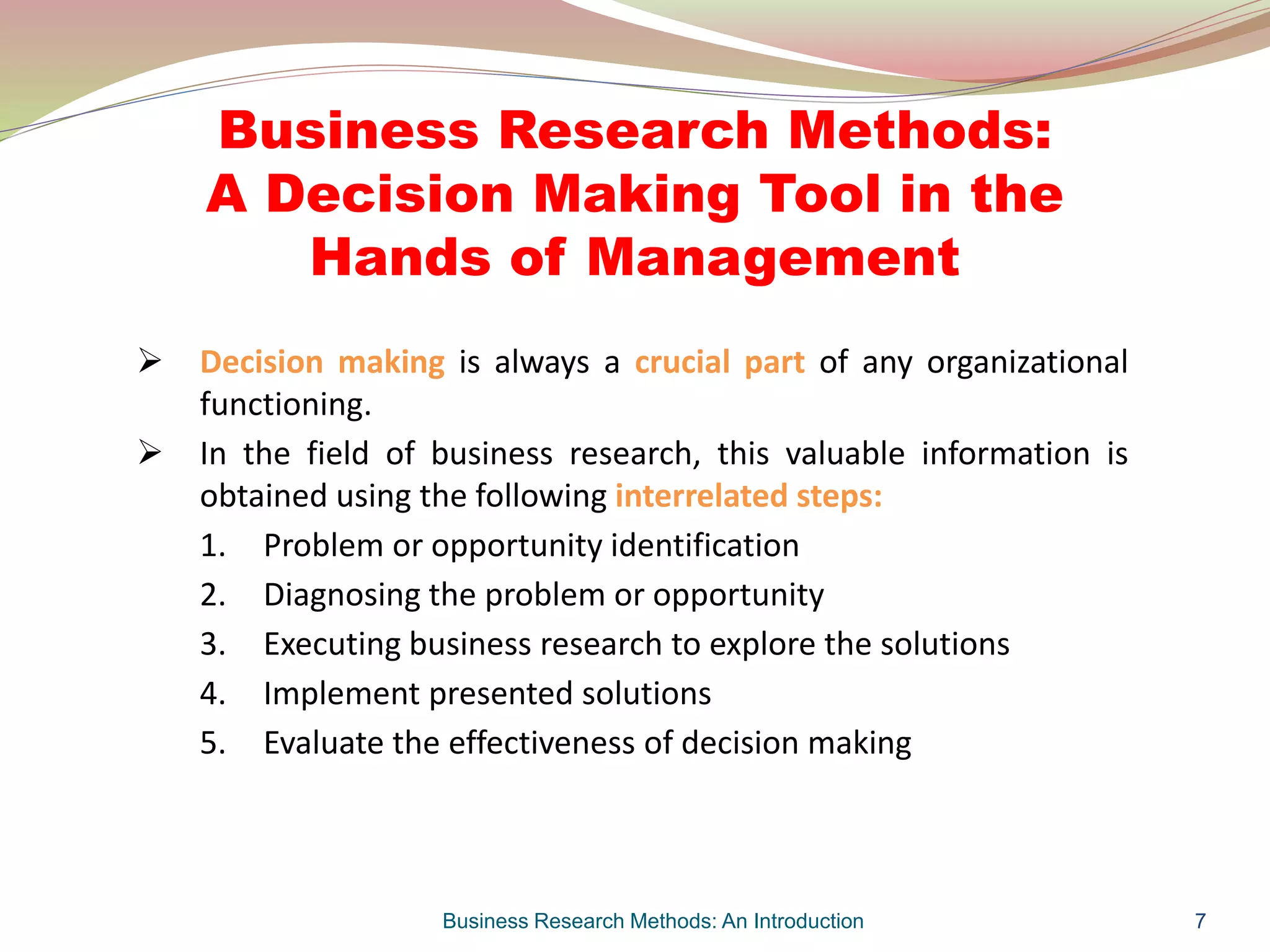 Introduction to business research methodology | PPT